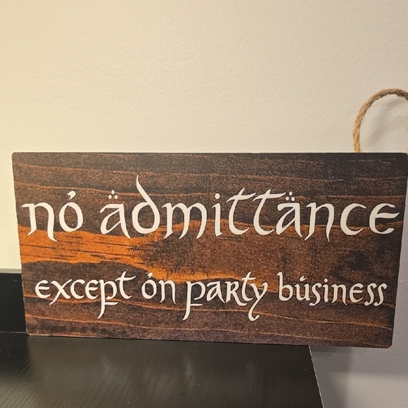 Wall Decor | Lord Of The Rings Bilbo Baggins Sign | Poshmark